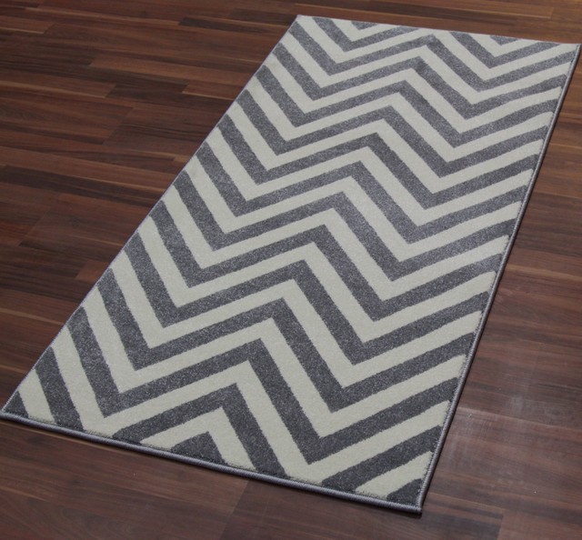 Chevron Runner, 2'8"x5' - Contemporary - Hall And Stair Runners - by ...
