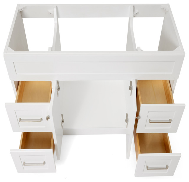 ARIEL Hamlet 42" Single Sink Bathroom Vanity Base - Transitional ...