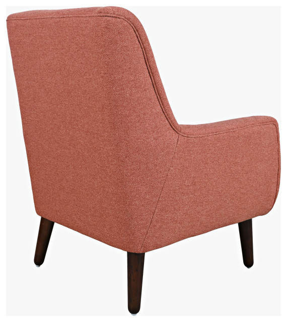 Theo Mid-Century Modern Contemporary Upholstered Accent Chair - Rose ...