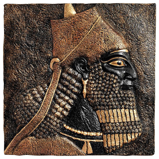 King Ashurnasirpal Ii Nimrud Relief Wall Frieze - Traditional - Wall ...