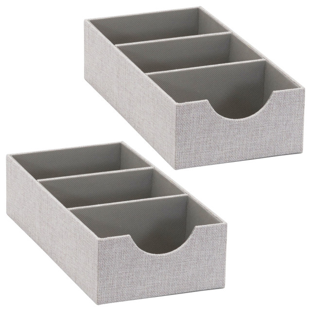 3 Compartment Organizer Tray 2 Pack - Closet Organizers - by Household ...