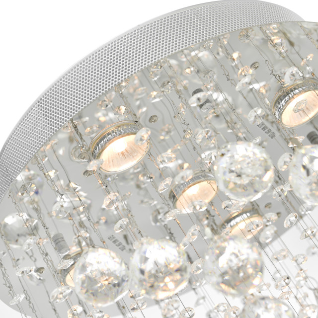 Rain Drop Flush Mount, 16 Inches - Contemporary - Flush-mount Ceiling ...