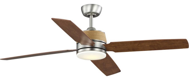 Progress Lighting Schaffer II 56" 4-Bld Fan/Int LED/Jute, NK - P250097 ...