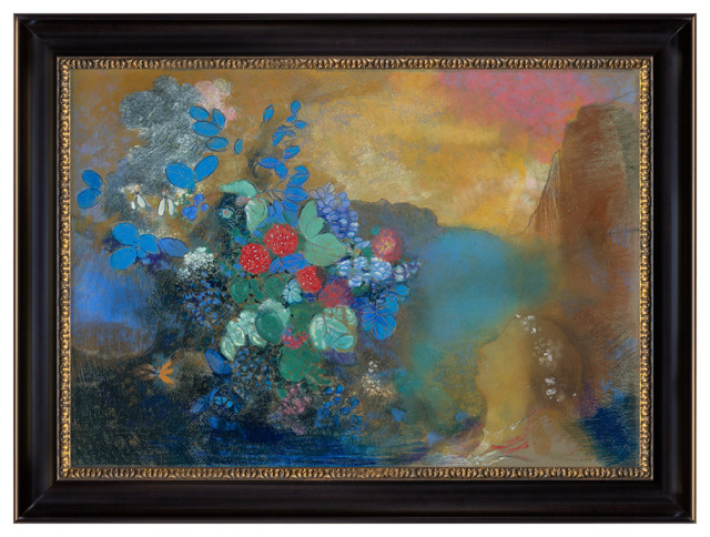 Ophelia among the Flowers by Odilon Redon, Print on Canvas, 28'' x 20 ...