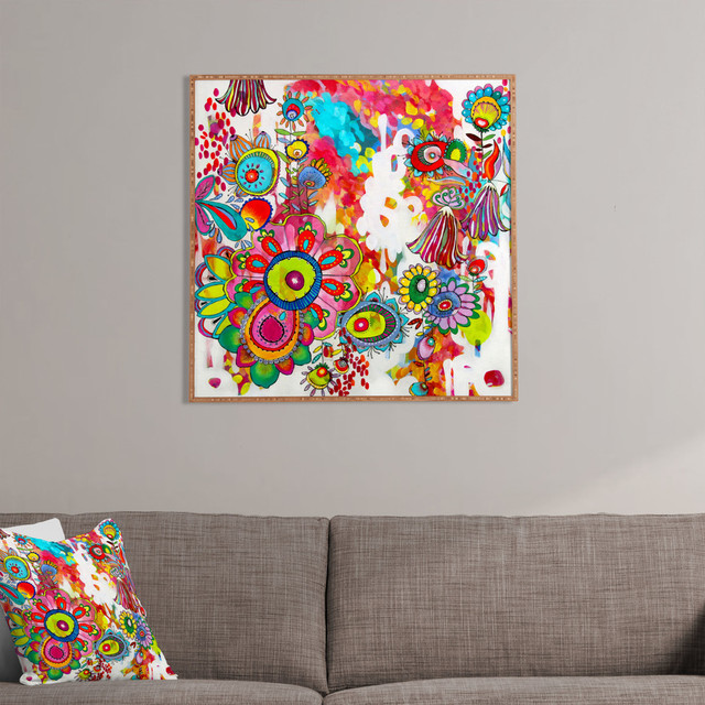 Deny Designs Stephanie Corfee Miss Penelope Framed Wall Art, Large ...