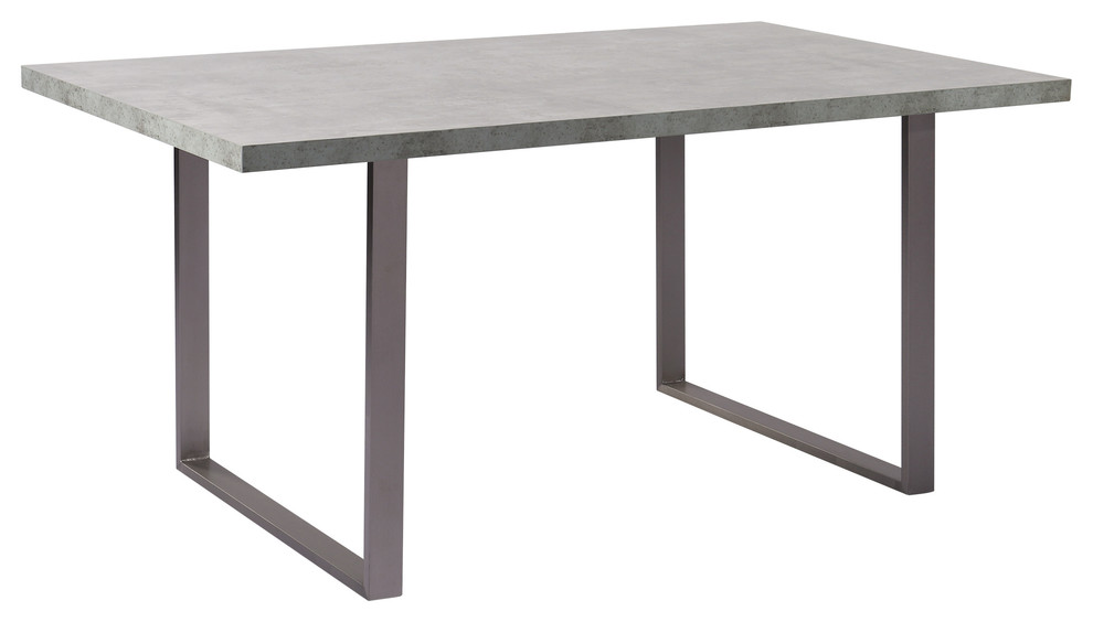 Fenton Dining Table With Cement Gray Top - Transitional - Dining Tables ...