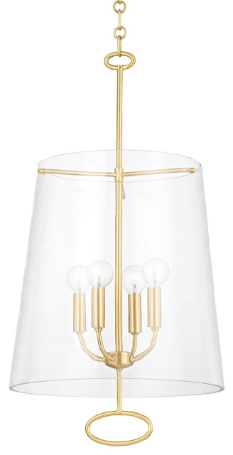 James 4-Light Pendant Aged Brass - Transitional - Pendant Lighting - by ...