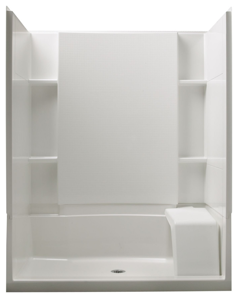 Sterling 72290100 Accord 60" x 36" x 76" Vikrell Shower - Shower Stalls ...