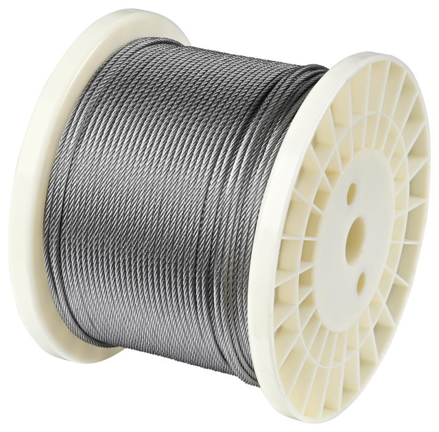 Yescom 1/8" T316 Stainless Steel Cable Wire Rope 7x7 Aircraft Strand ...