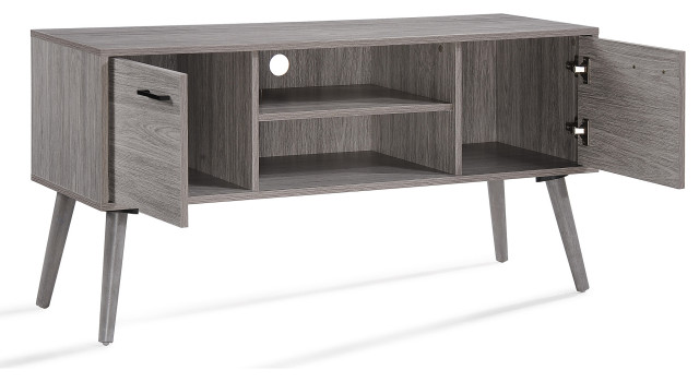 Mavis Mid Century 2 Piece Entertainment Center Set - Midcentury ...