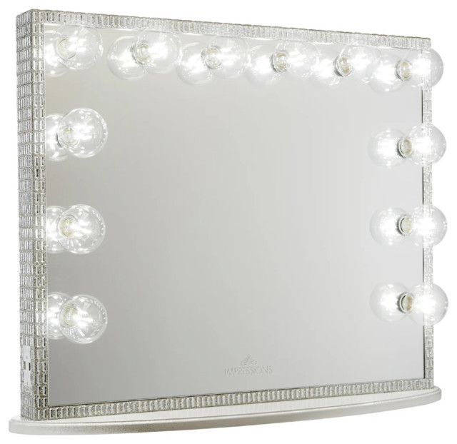 Hollywood Glow Plus Lux LED Globe Bulbs Wall Mountable Vanity Mirror ...