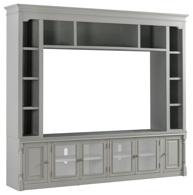 Virginia Gray Entertainment Center for TVs up to 75" - Transitional ...