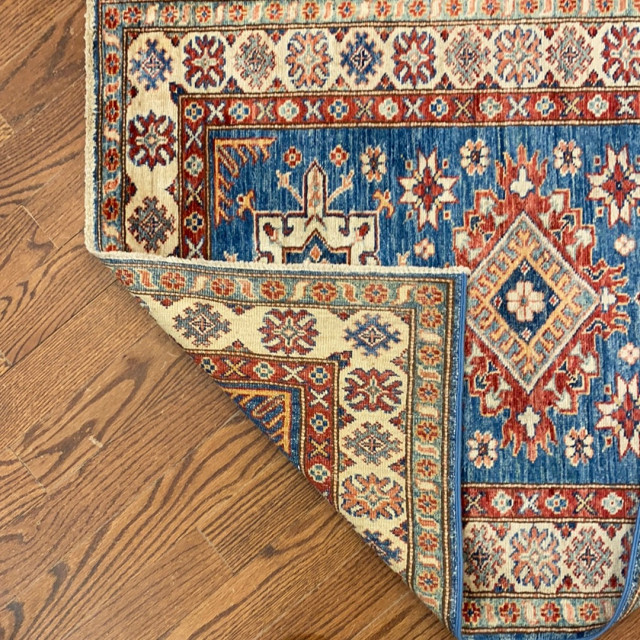 Kaoud Rugs 3x3.10 rectangle ant. shirvan navy area rug - Southwestern ...