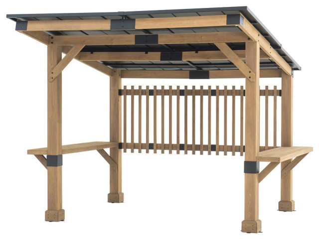 Sunjoy SummerCove Wooden Grill Gazebo 10 ft. x 11 ft. - Contemporary - Decorative Bowls - by ...