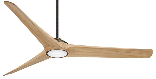 Timber 84In LED Ceiling Fan Withll Wood Blades - Modern - Ceiling Fans ...