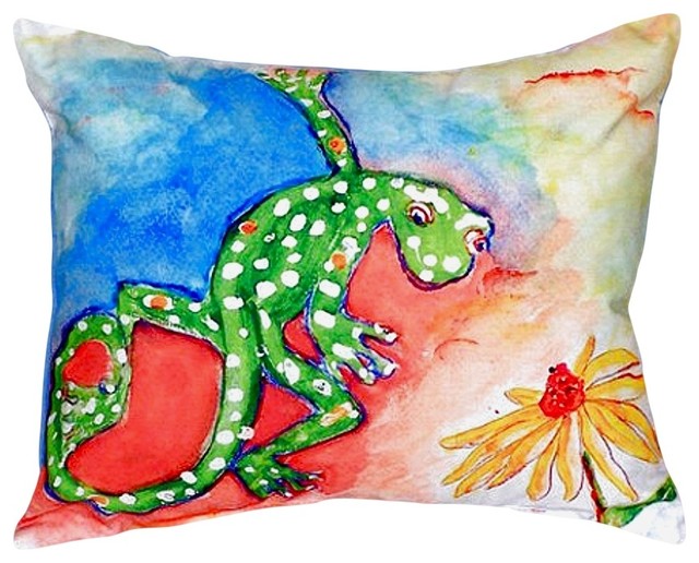 Gecko No Cord Pillow - Set of Two 16x20, 16 inches x 20 inches ...