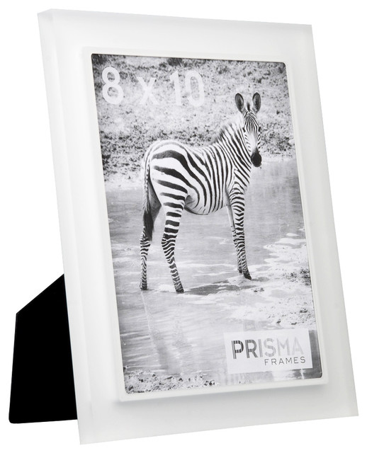 Snow White Prisma Acrylic Picture Frame, 4x6 - Contemporary - Picture ...