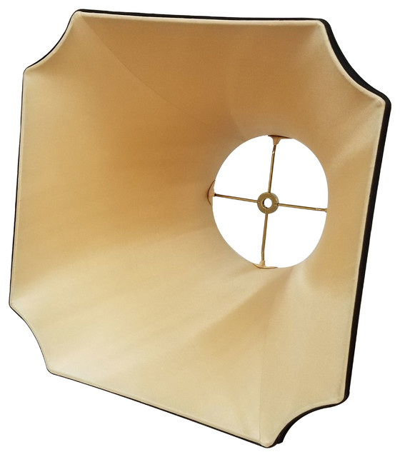 Royal Designs Square Inverted Cut Corner Basic Lampshade, Black, 5x10x8 ...