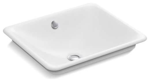 Kohler Iron Plains Wading Pool Rectangular Bathroom Sink - Contemporary ...