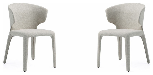 Conrad Tweed Dining Chair Set of 2 - Midcentury - Dining Chairs - by ...