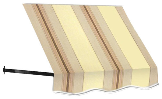 Awntech 10' Dallas Retro Acrylic Fabric Fixed Awning, 44" x 36 ...