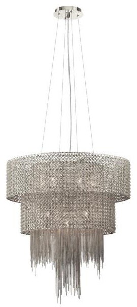 Elan Lighting 83681 Elauna - Ten Light Large Drum Chandelier ...