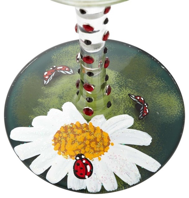 "Ladybug" Wine Glass - Contemporary - Wine Glasses - by American ...