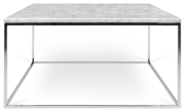 Tema Gleam 30"x30" Marble Coffee Table - Contemporary - Coffee Tables ...