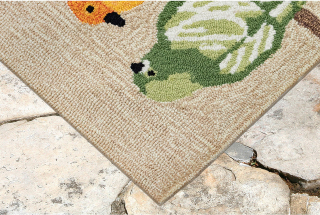 Frontporch Birds Indoor/Outdoor Rug Neutral, 2'6x4' - Contemporary ...