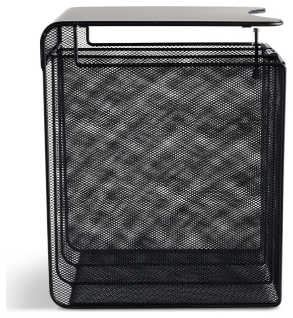 Safco Onyx Solid Top Horizontal With Hanging Metal Steel Desk Organizer ...