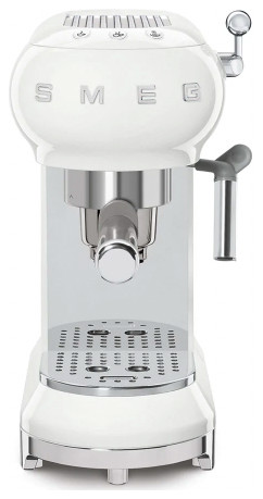 Smeg 50's Retro Style Aesthetic White Espresso Coffee Machine - Rustic ...