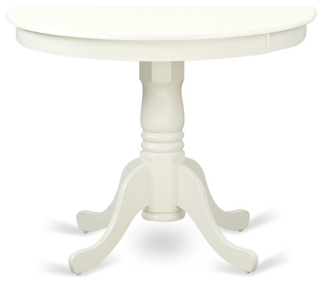 3Pc Dining Set 2 Wooden Chairs, Round Table Seat, Slatted Chair Back ...