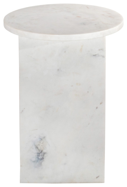 Grace Accent Table White - Transitional - Side Tables And End Tables ...