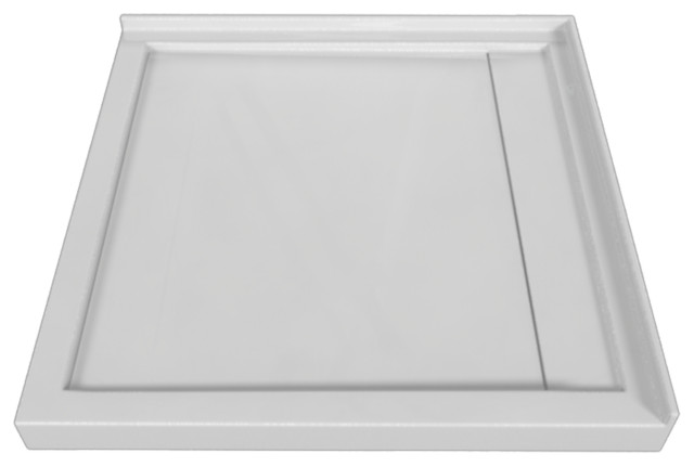 Valley Acrylic Double Threshold Acrylic Linear Drain Shower Base 48 ...