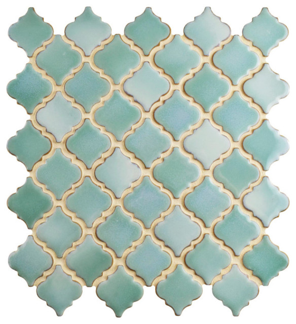 Hudson Tangier Mosaic Floor and Wall Tile, Mint Green, Sample ...