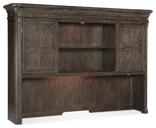 Hooker Furniture Home Office Traditions Computer Credenza Hutch ...