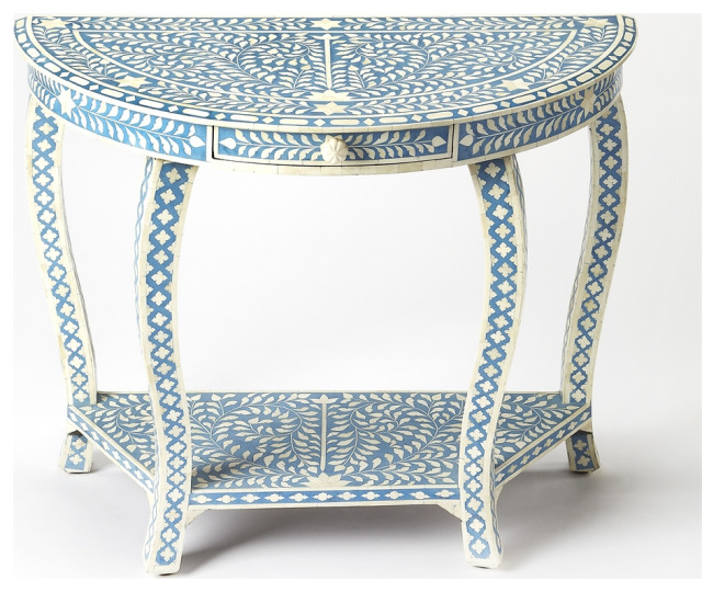 Blue Bone Console Table, Belen Kox - Mediterranean - Console Tables ...