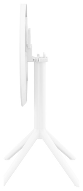 Sky Round Folding Table 24 inch White - Contemporary - Outdoor Dining ...