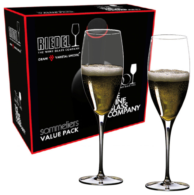 Riedel Sommeliers Value Set: Vintage Champagne Glasses - Set Of 2 - Contemporary - Wine Glasses ...