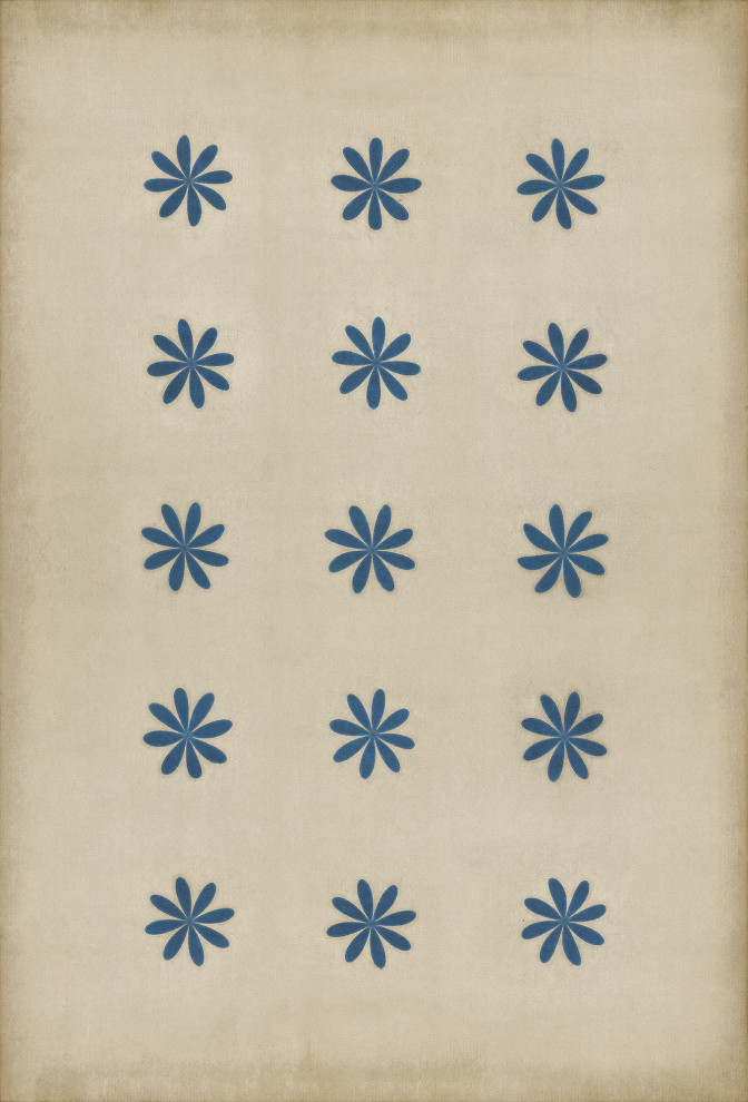 Pattern 48 Cloche 38x56 Vintage Vinyl Floorcloth - Contemporary - Area ...