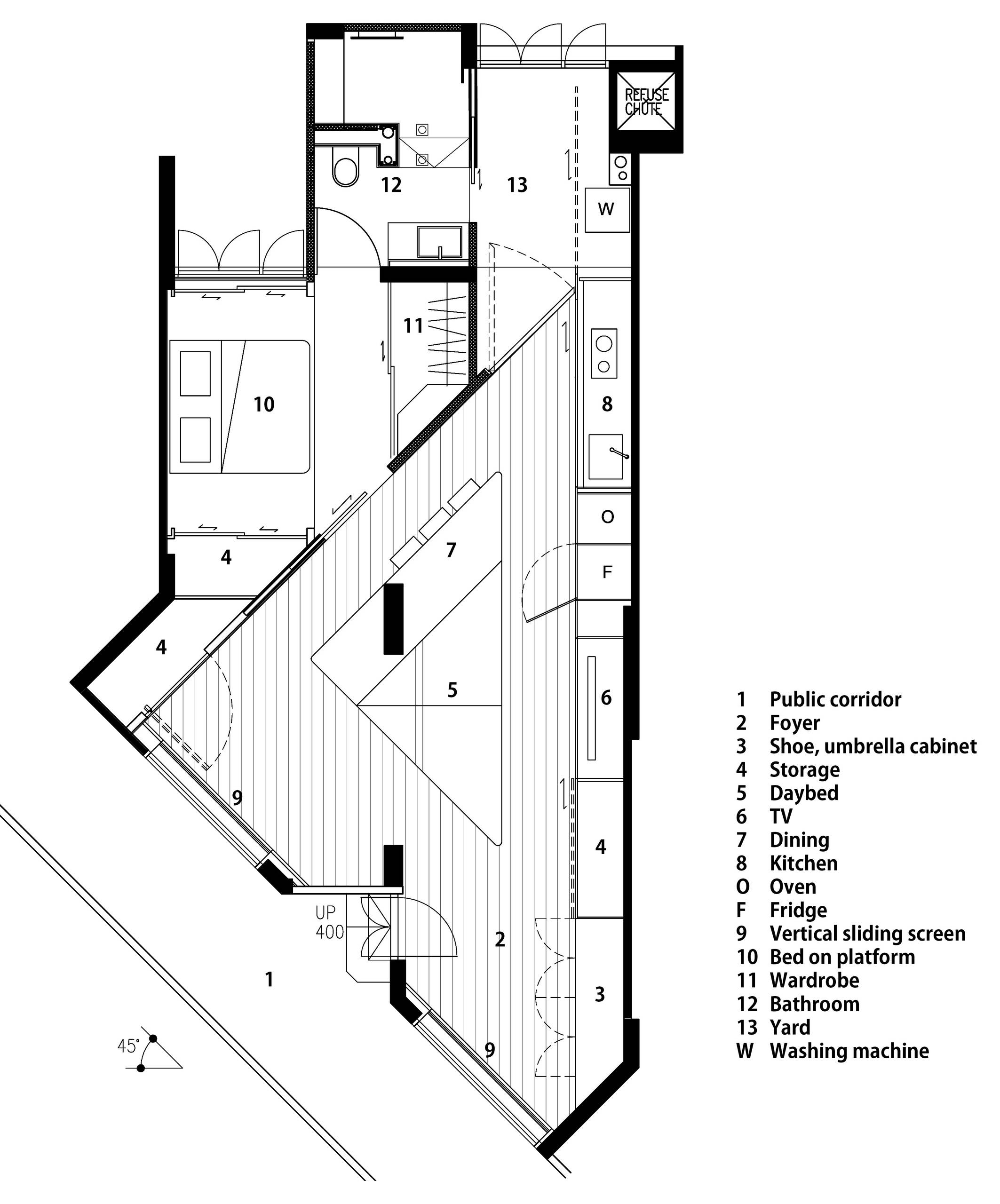 Triangular Floor Plan Exlerable Homestay - Infoupdate.org