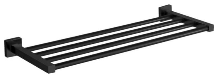 Matte Black Towel Rack - Contemporary - Towel Racks & Stands - by ...