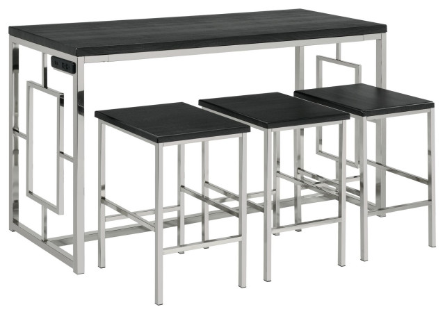 Harper Multipurpose Bar Table Set - Contemporary - Indoor Pub And ...