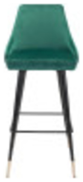 Piccolo Bar Chair Green - Midcentury - Bar Stools And Counter Stools ...