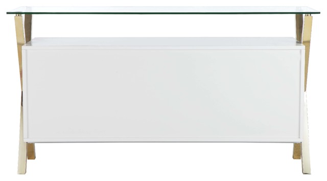 Gold Beverly Buffet - Contemporary - Buffets And Sideboards - by Pangea ...
