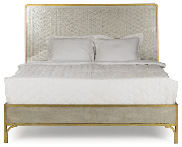 Doyle Mirror Bed Queen - Contemporary - Platform Beds - by Love Sofa ...