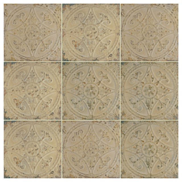 Saja Ceramic Floor and Wall Tile, Blanco, Blanco, Sample - Farmhouse ...