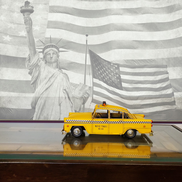 Handmade Classic New York City Taxi Model, Collectible Metal Scale ...