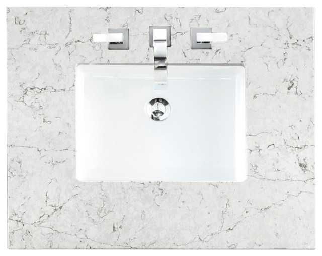 De Soto 102" Bright White Double Vanity Deluxe Set, 3cm Jasmine Pearl ...