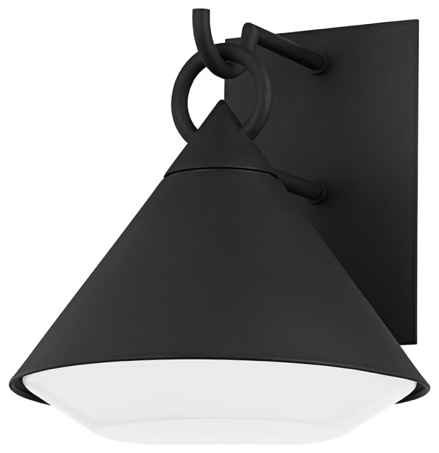 Catalina 1 Light Large Exterior Wall Scone, Textured Black ...